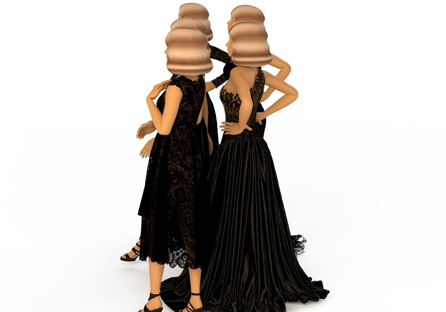 hani-tabib wedding dresses 3d model