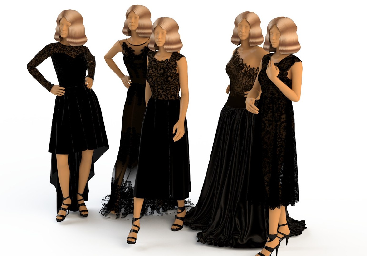 Hani-tabib Wedding Dresses 3d Model