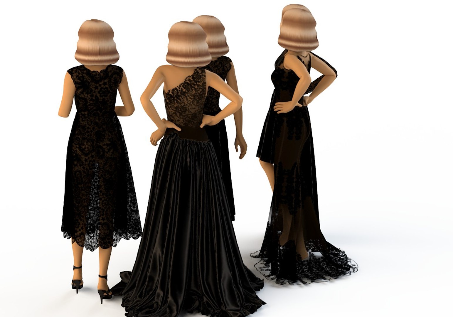 Hani-tabib Wedding Dresses 3d Model