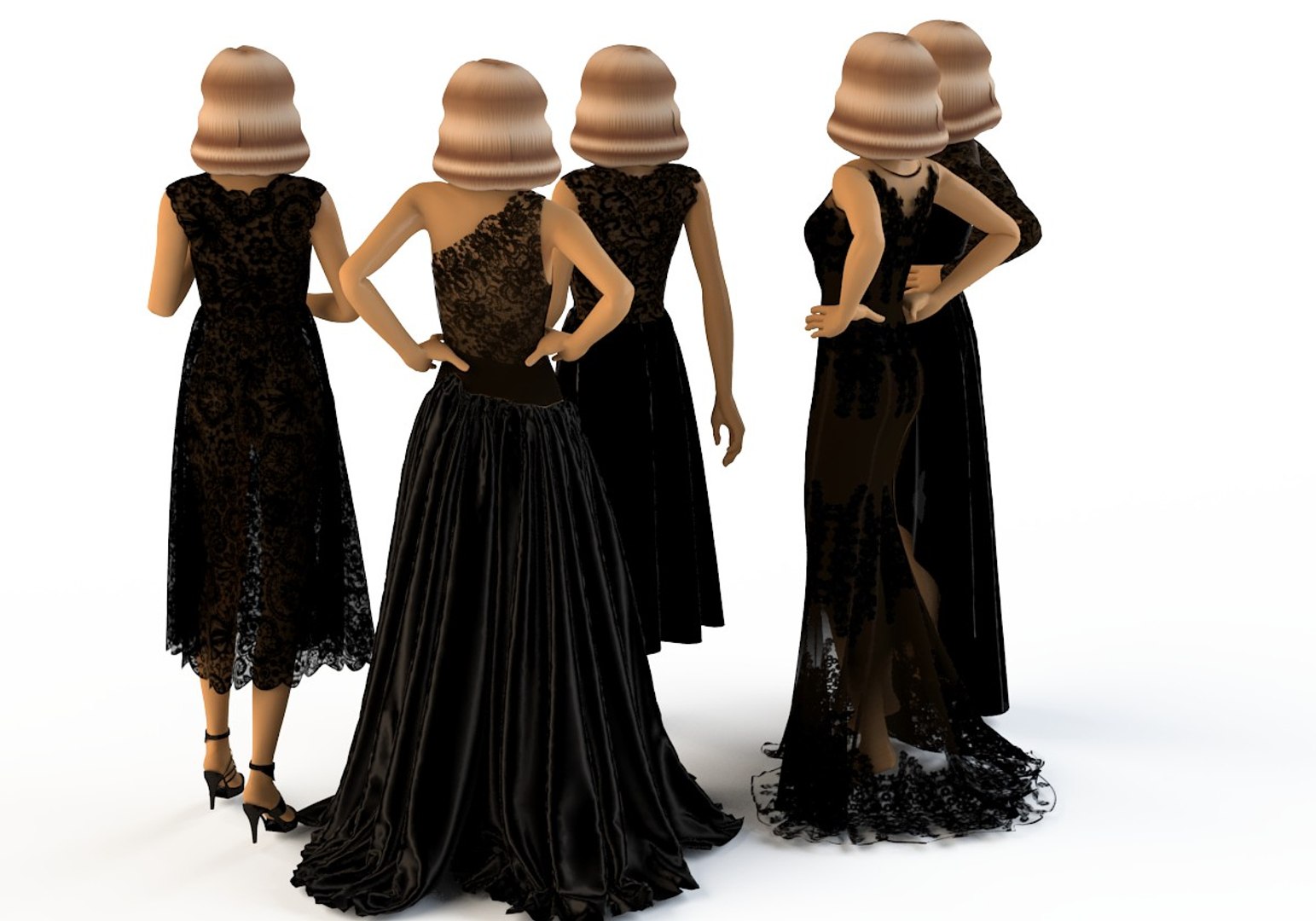 hani-tabib wedding dresses 3d model