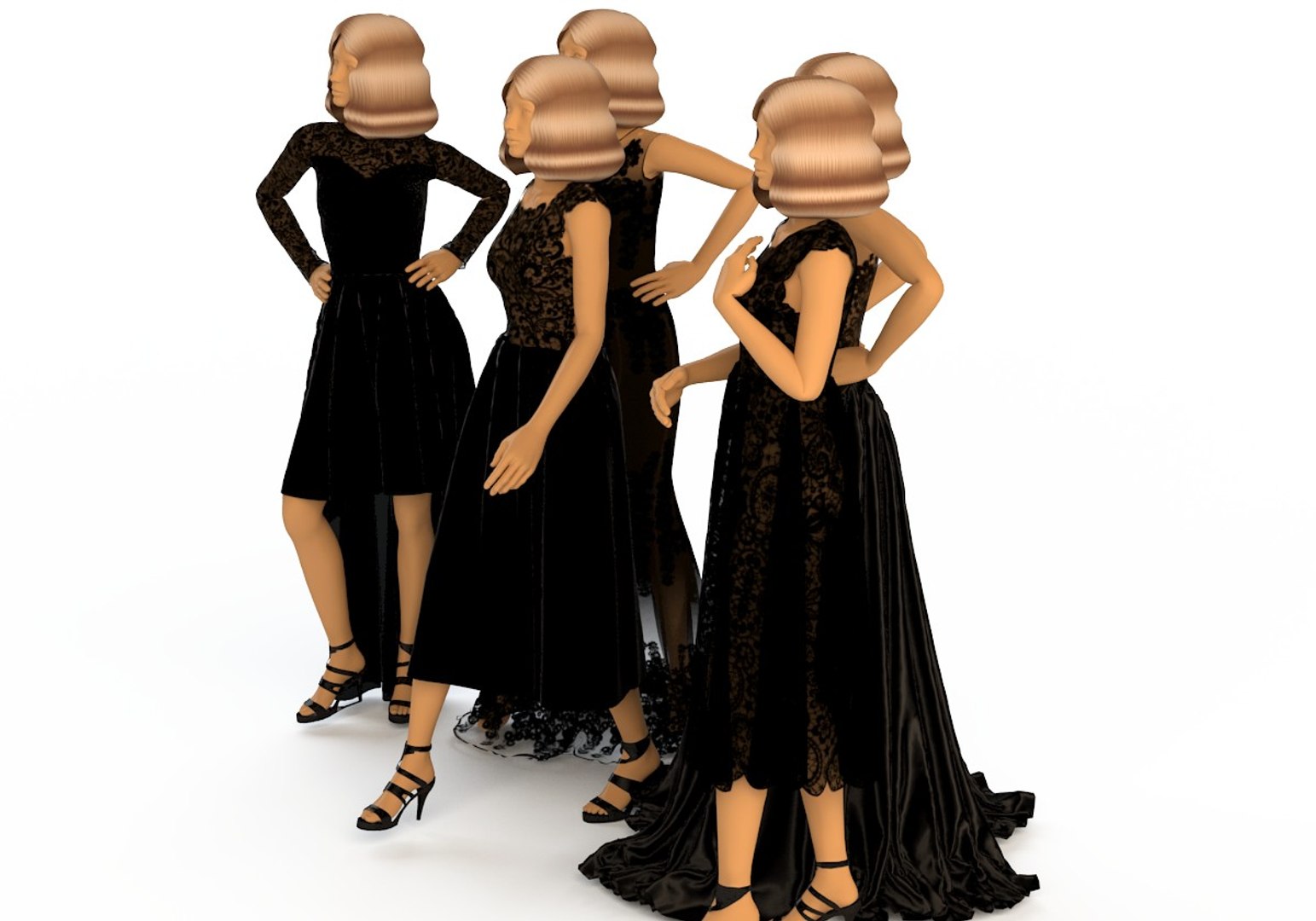 hani-tabib wedding dresses 3d model