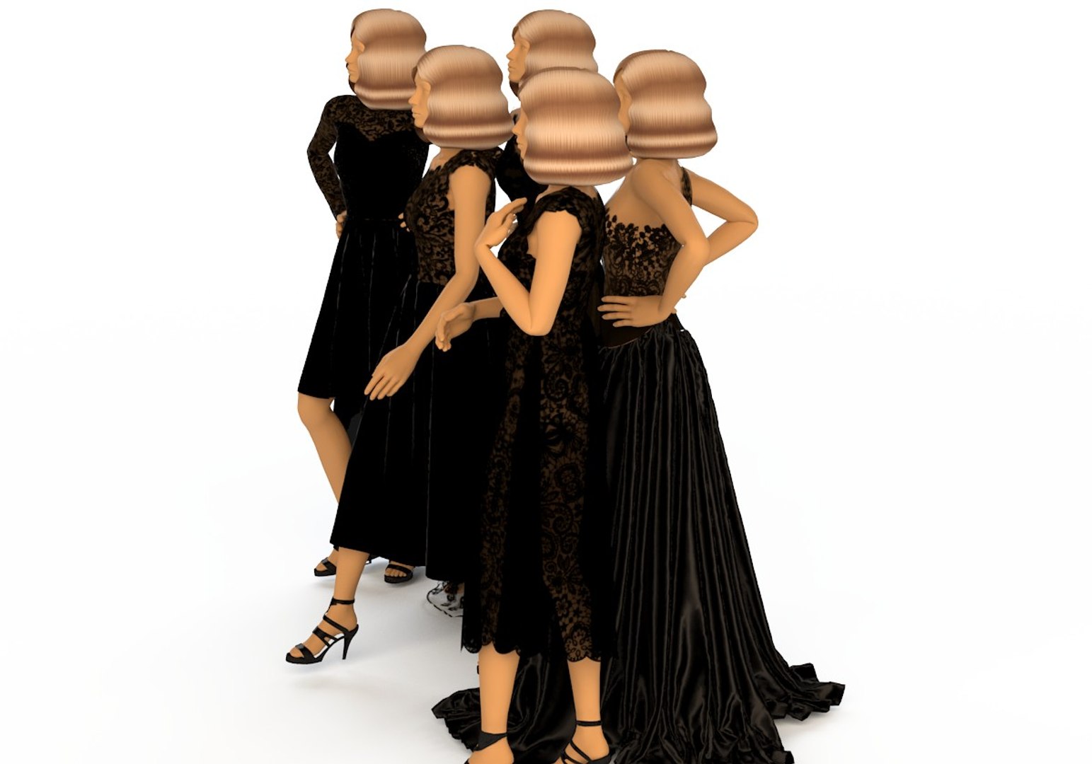 Hani-tabib Wedding Dresses 3d Model