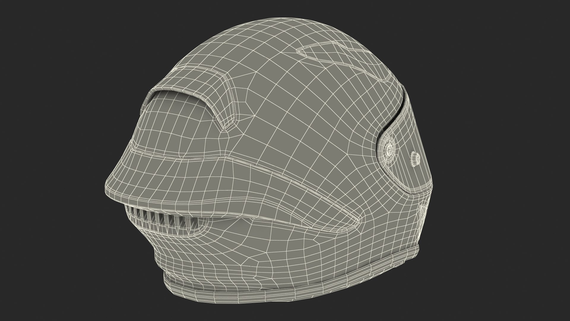 Aerodynamic Racing Helmet 3D Model - TurboSquid 2367853