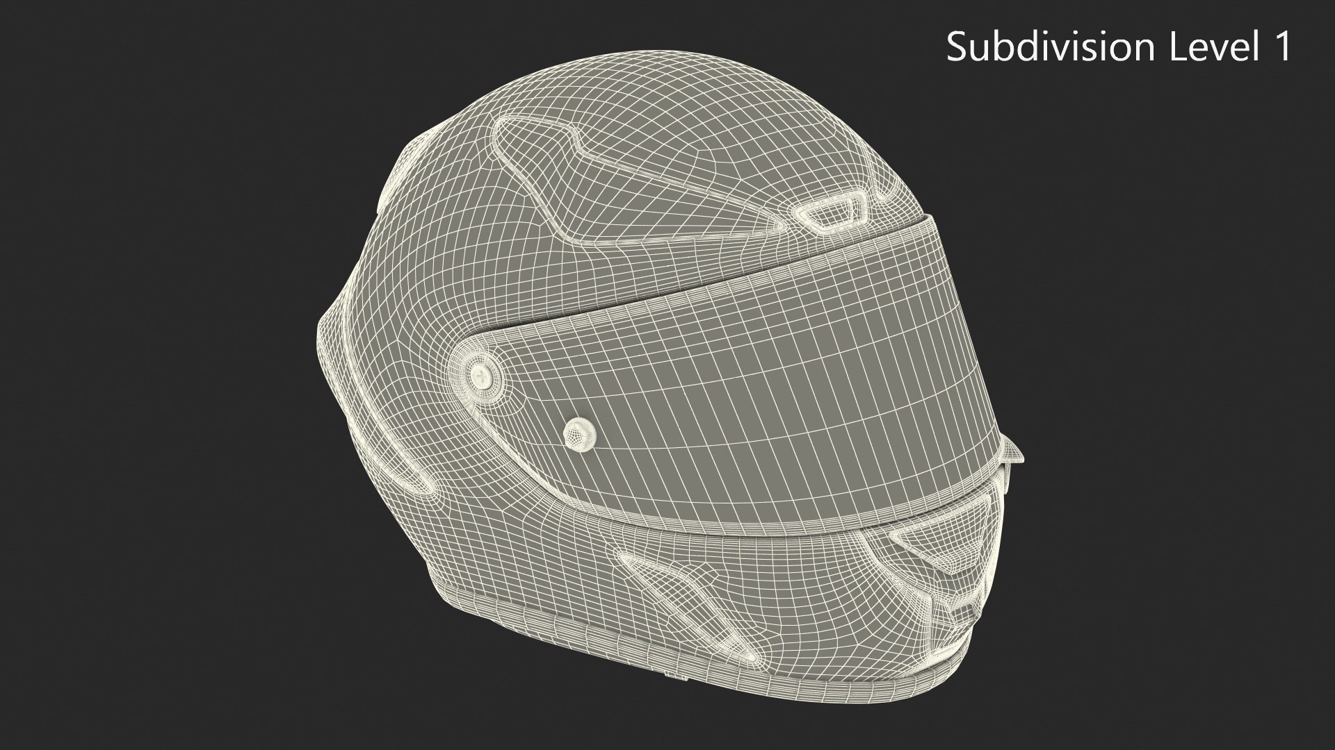 Aerodynamic Racing Helmet 3D Model - TurboSquid 2367853