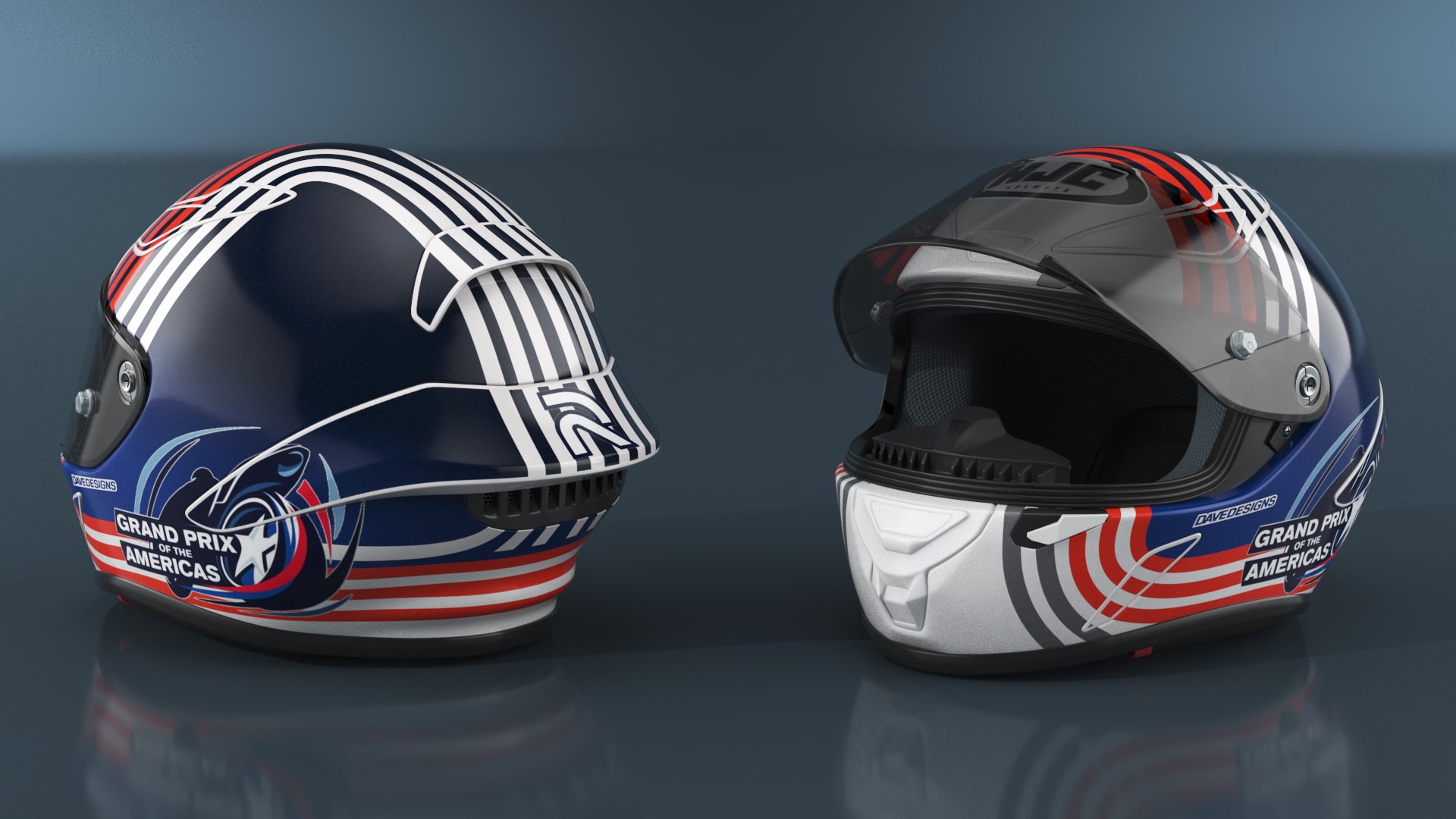 Aerodynamic Racing Helmet 3D Model - TurboSquid 2367853