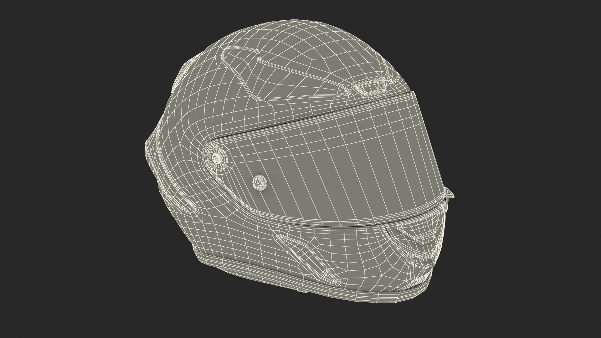 Aerodynamic Racing Helmet 3D Model - TurboSquid 2367853