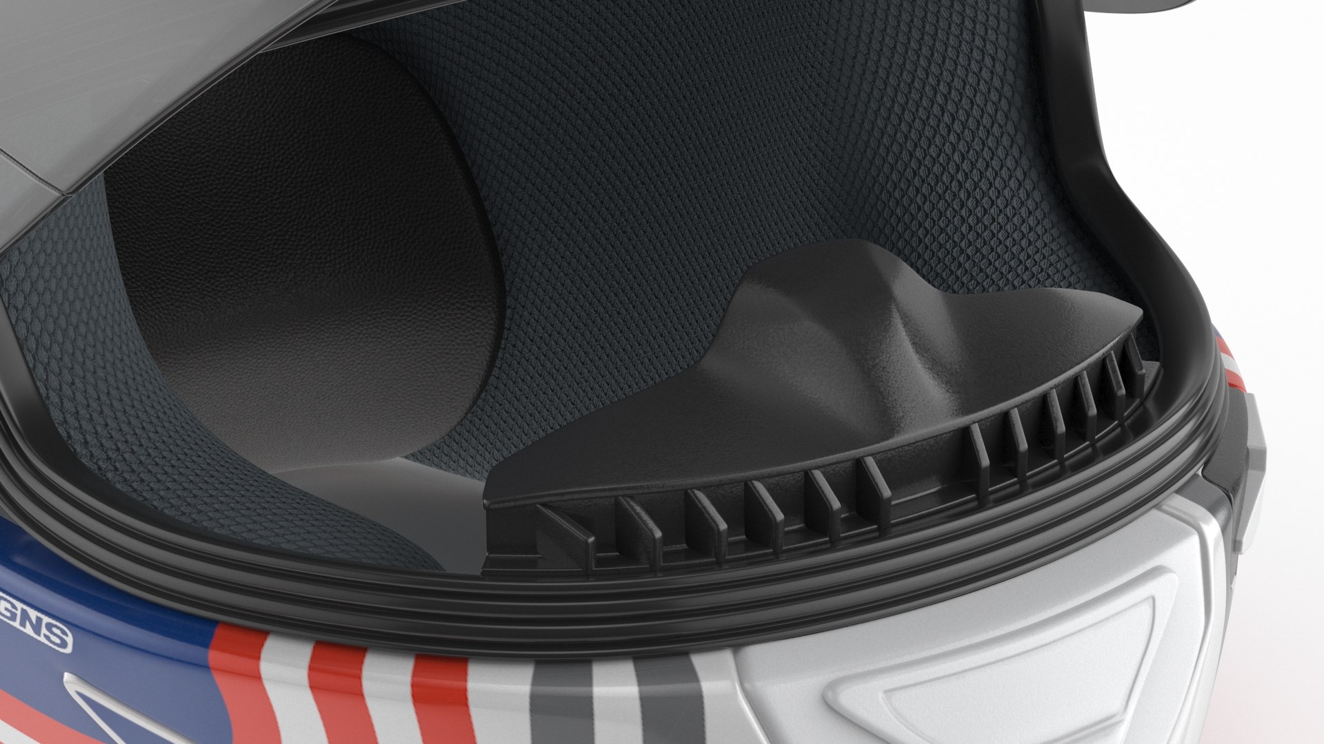 Aerodynamic Racing Helmet 3D Model - TurboSquid 2367853