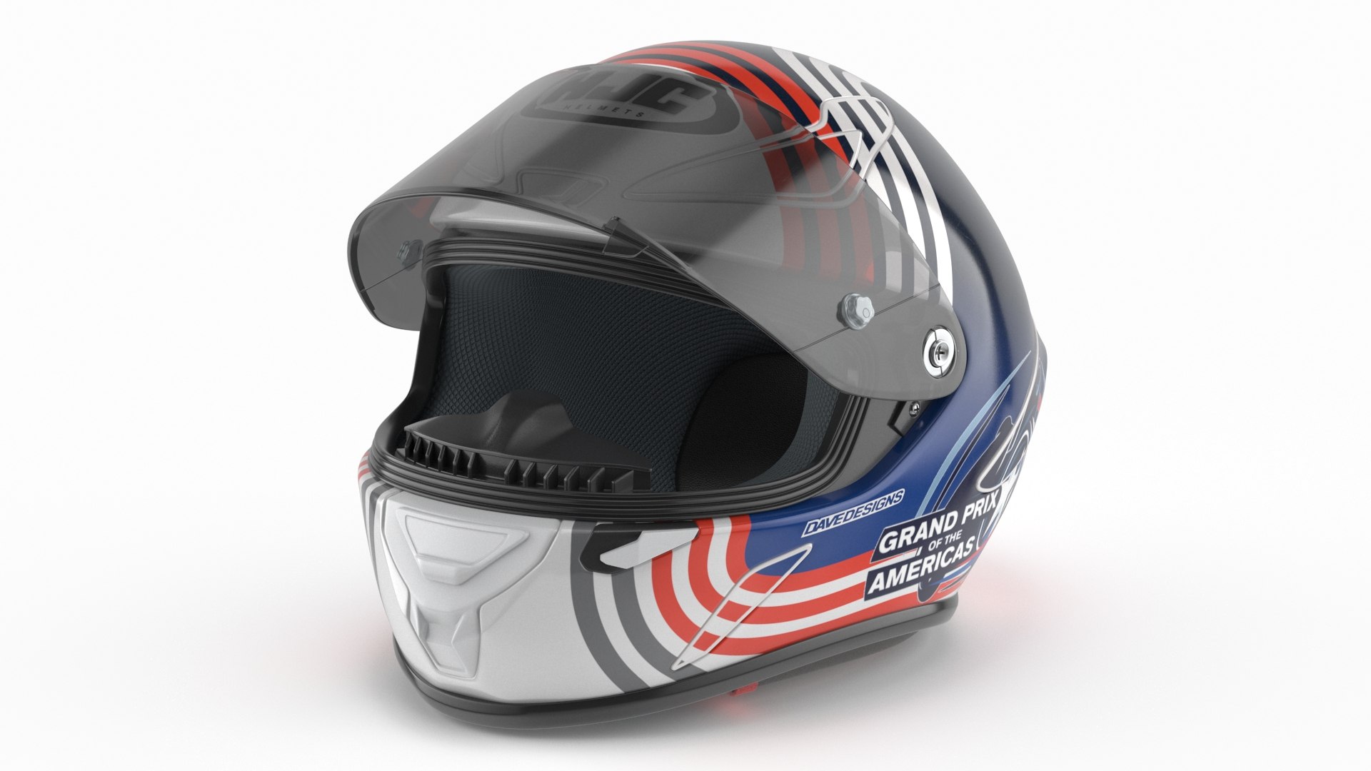Aerodynamic Racing Helmet 3D Model - TurboSquid 2367853