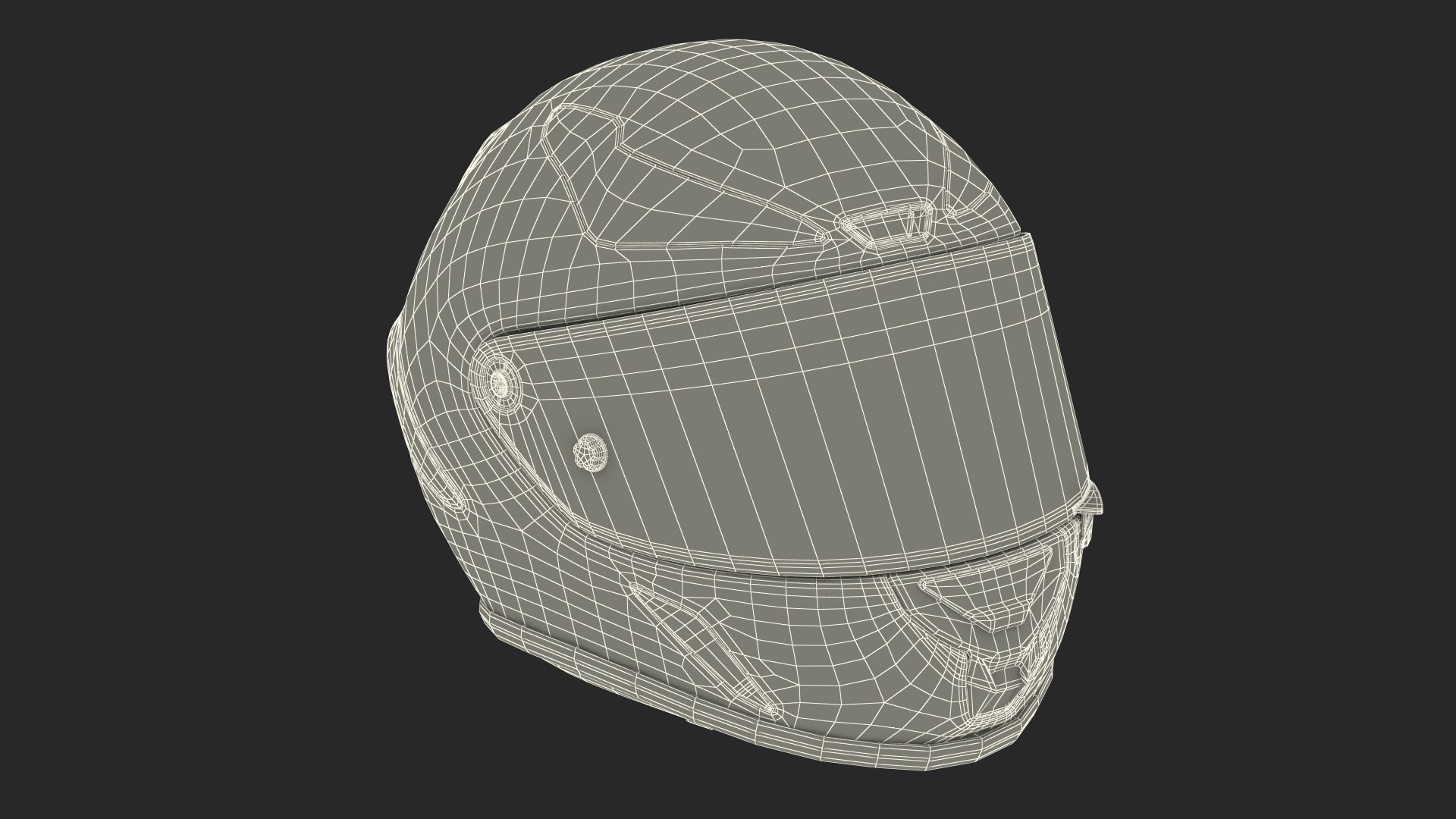 Aerodynamic Racing Helmet 3D Model - TurboSquid 2367853