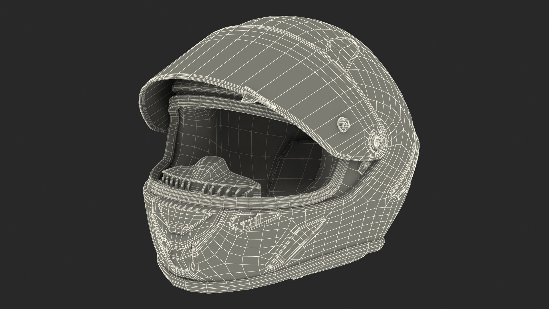 Aerodynamic Racing Helmet 3D Model - TurboSquid 2367853