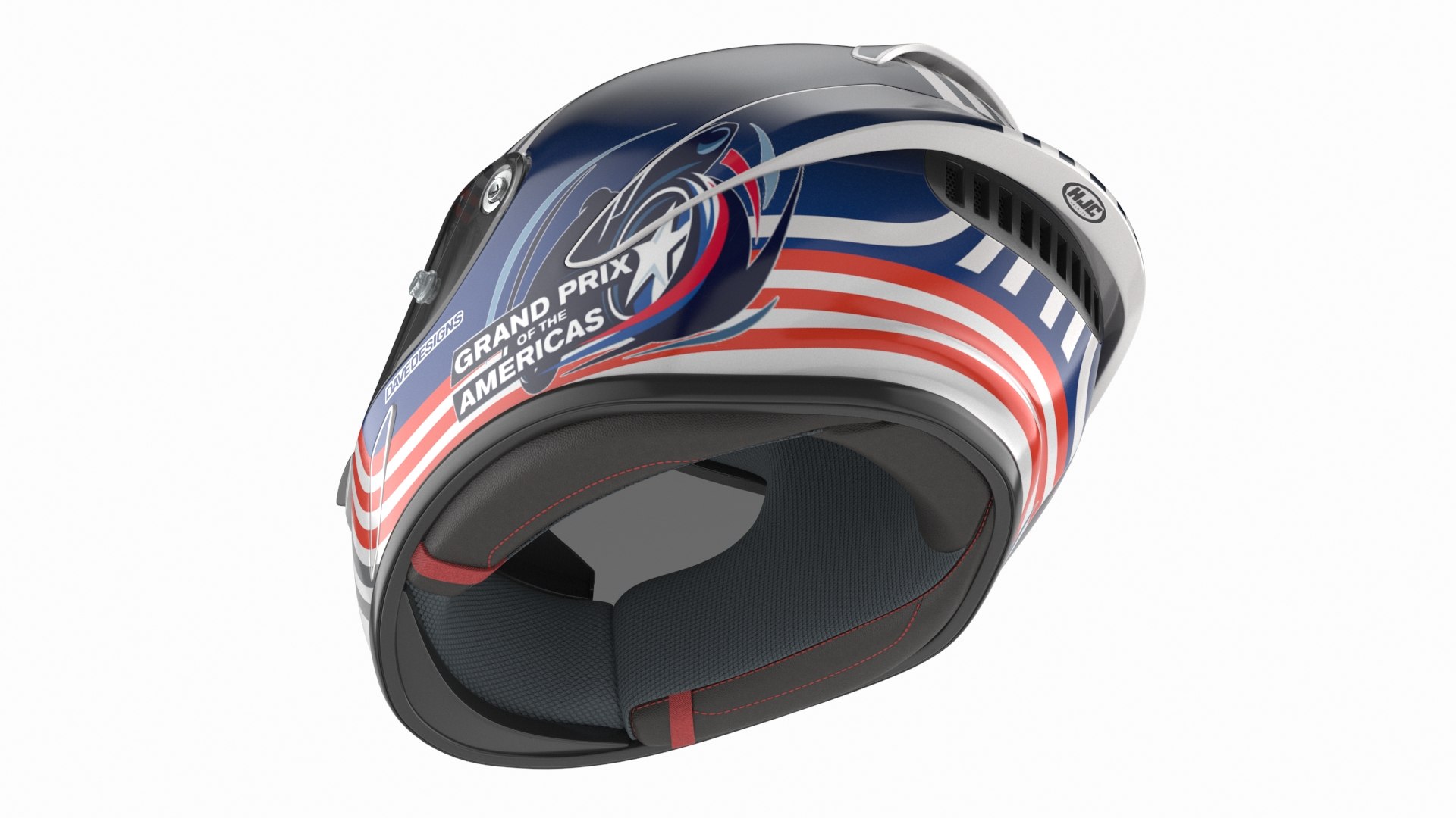 Aerodynamic Racing Helmet 3D Model - TurboSquid 2367853