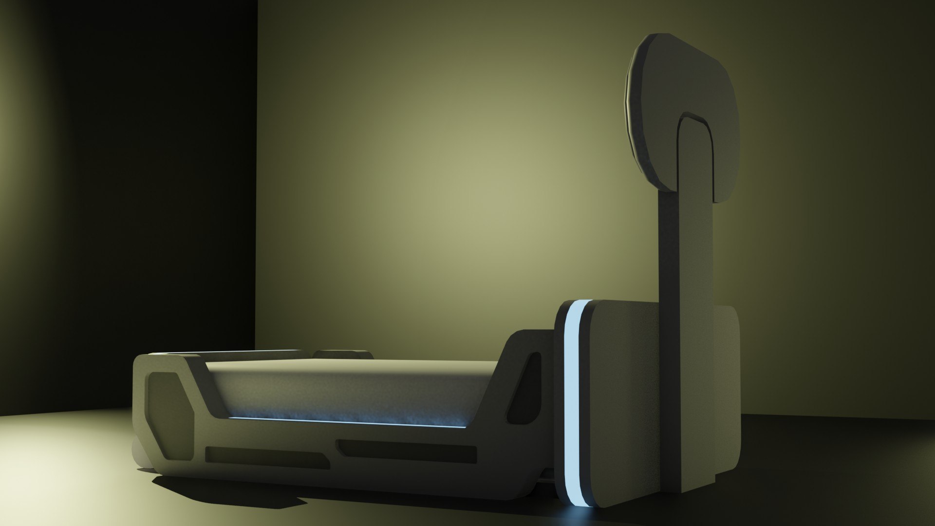 3D Sci Fi Bed - TurboSquid 2515191