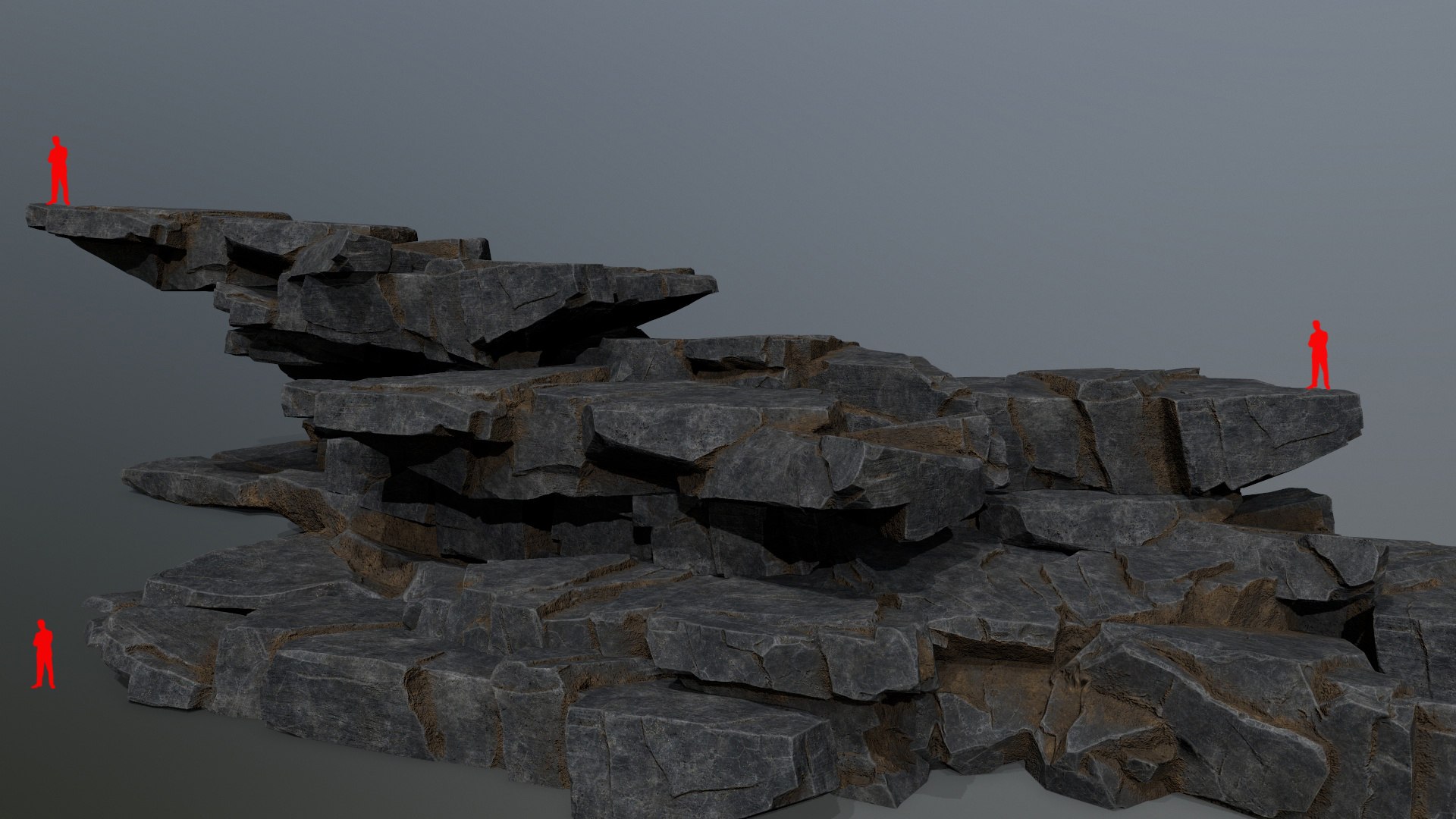 Cliff Rocks 3D Model - TurboSquid 2120999