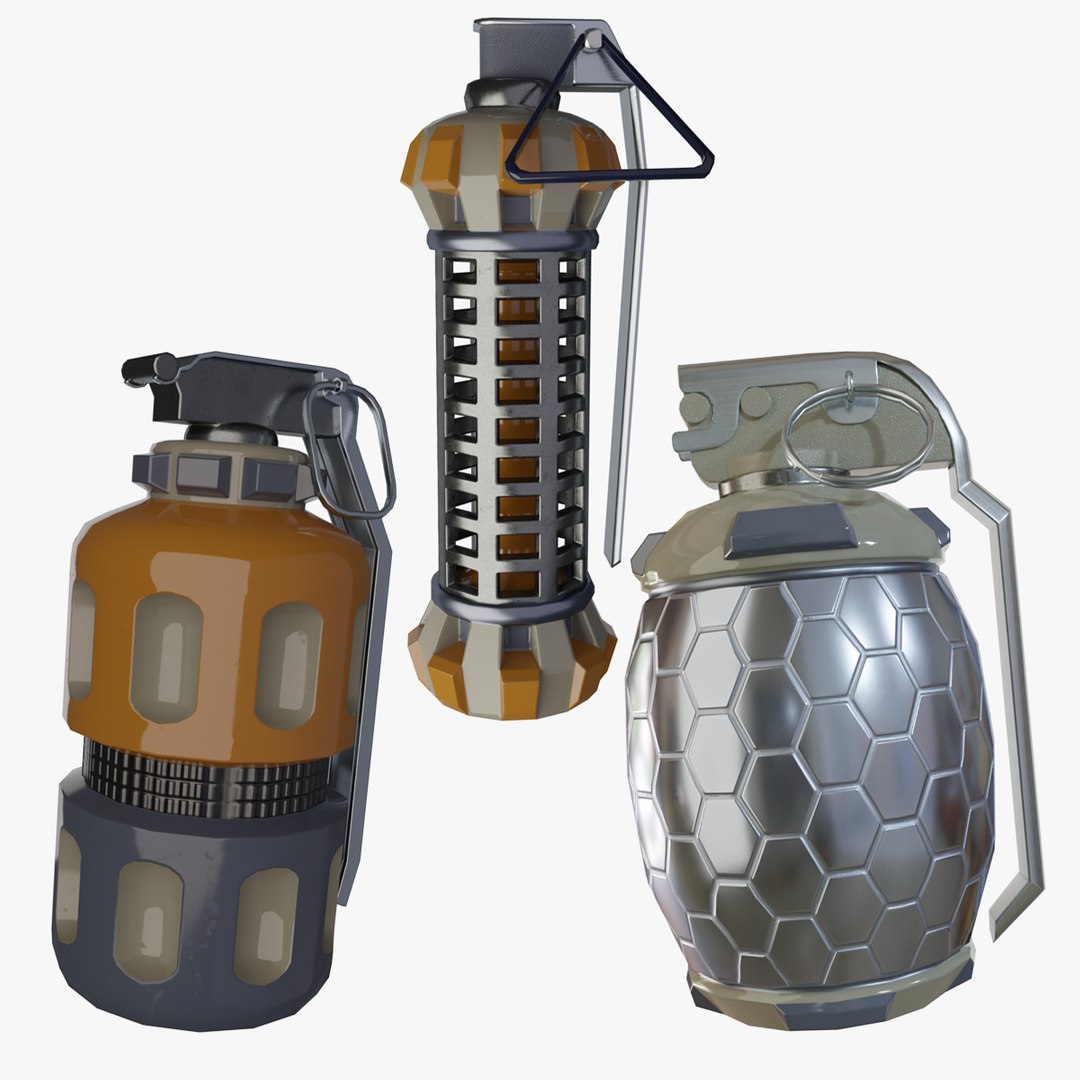 Sci-Fi Grenades Collection 3D Model - TurboSquid 2089976