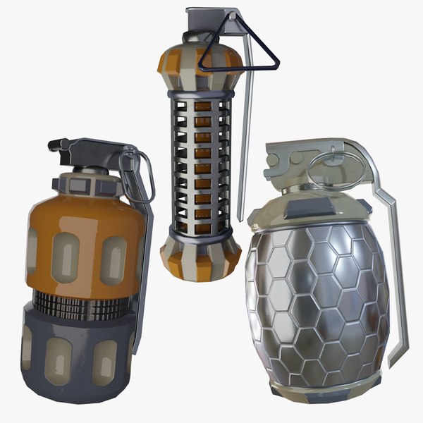 modelo 3d Sci-Fi Grenades Collection - TurboSquid 2089976