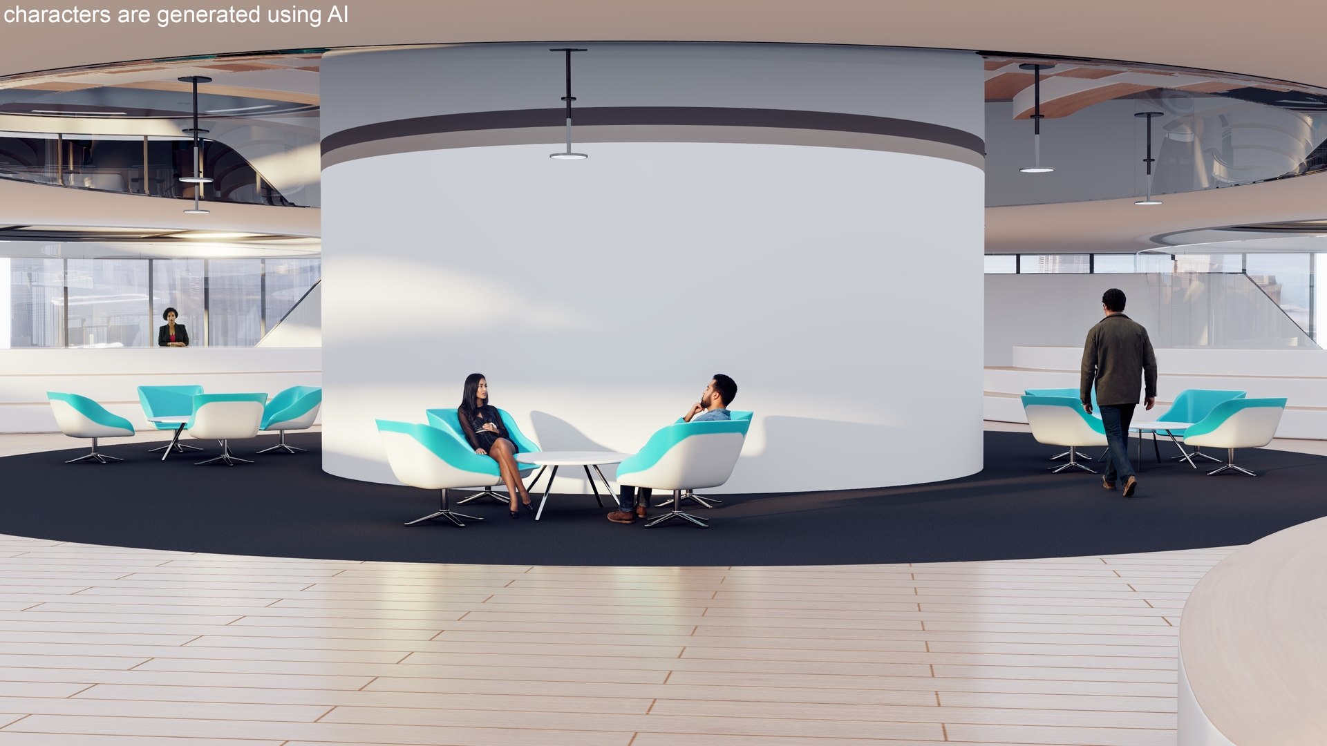 3D Air Taxi Port 4 Landing Zones Model - TurboSquid 2219831