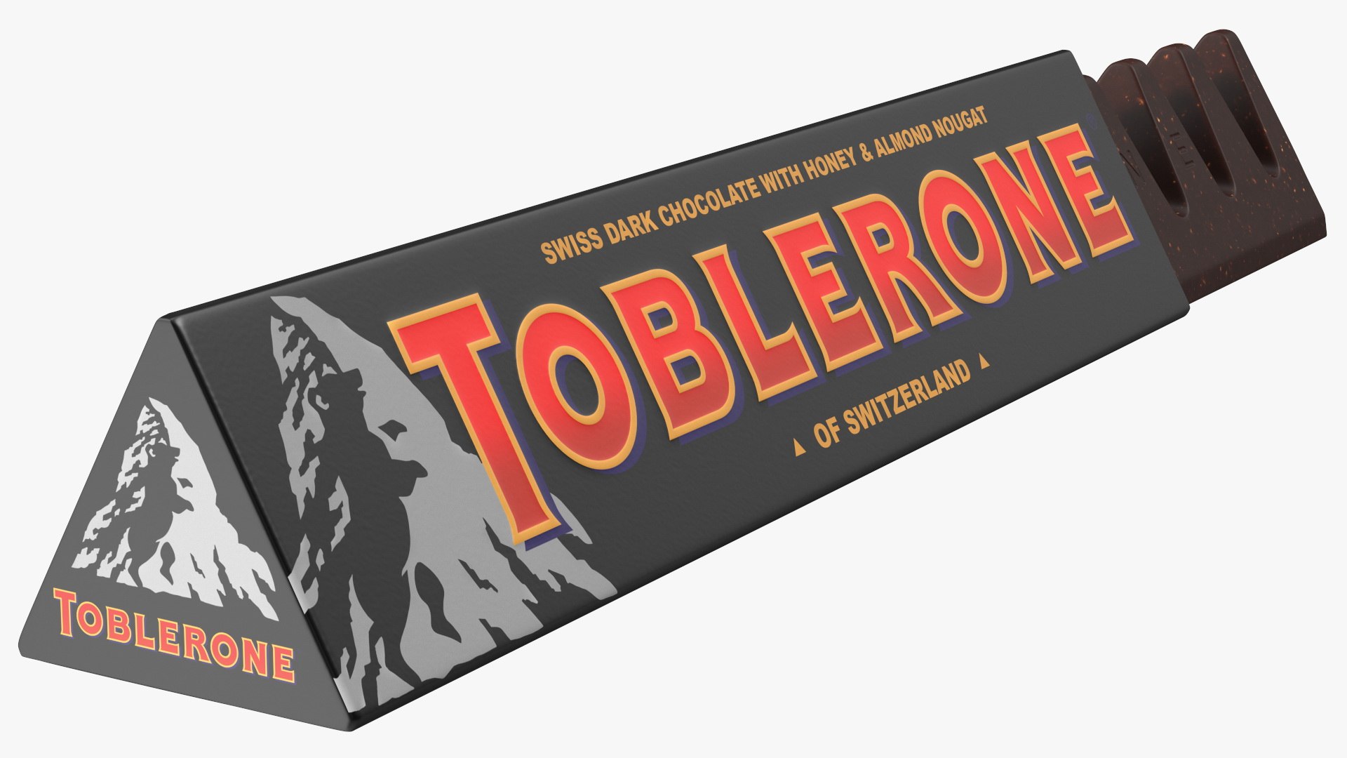 3D Opened Toblerone Dark Chocolate Bar - TurboSquid 1769285