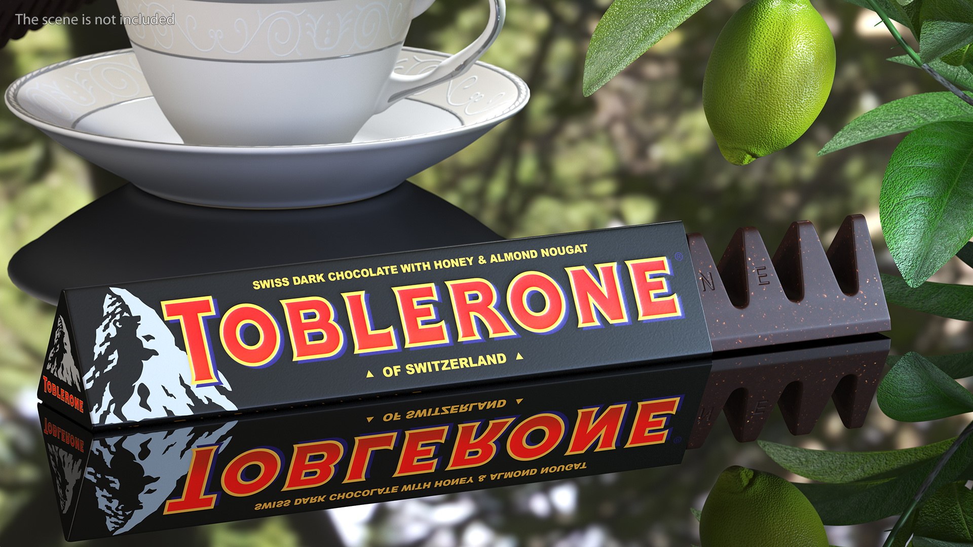 3D Opened Toblerone Dark Chocolate Bar - TurboSquid 1769285