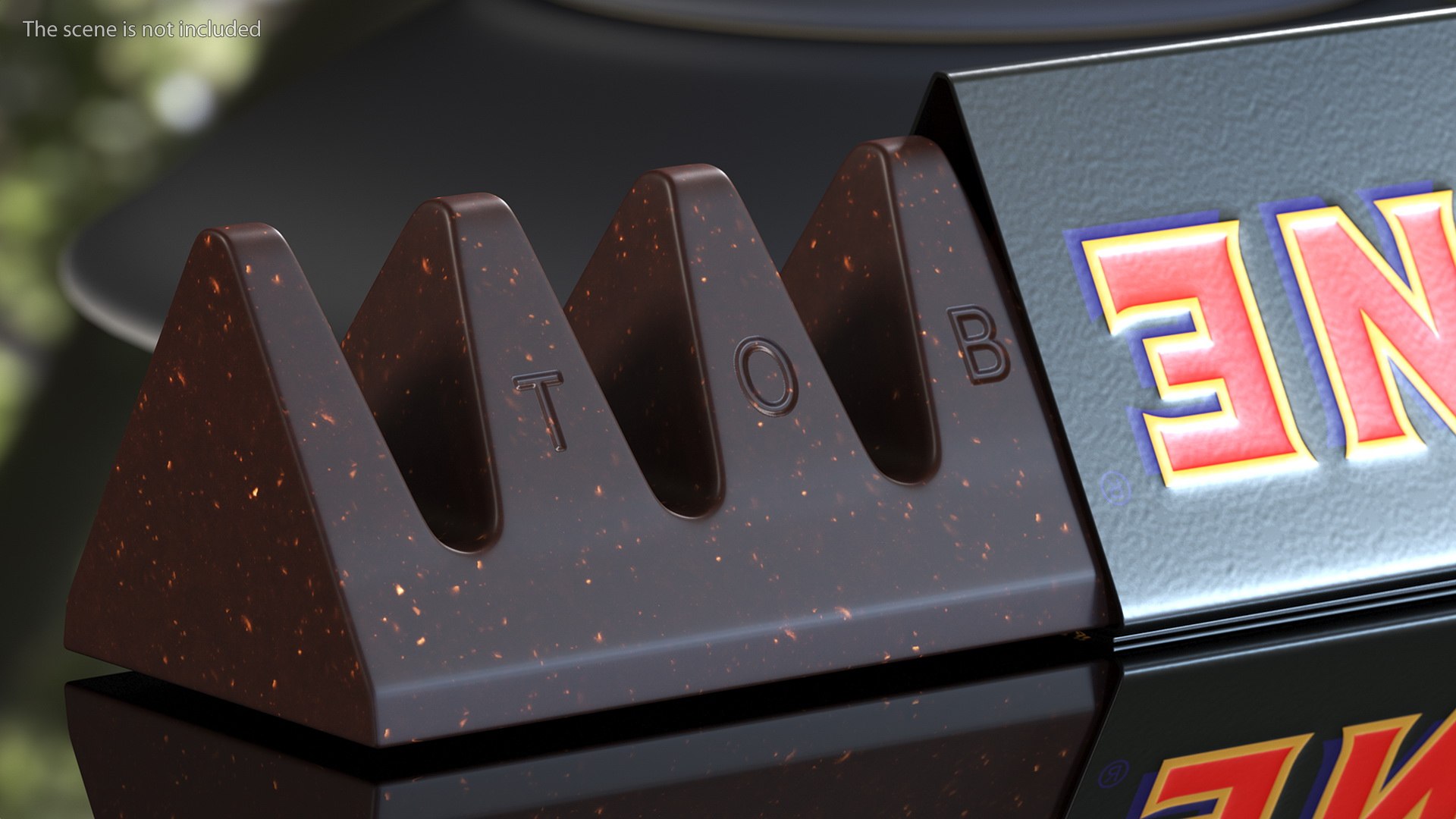 3D Opened Toblerone Dark Chocolate Bar - TurboSquid 1769285
