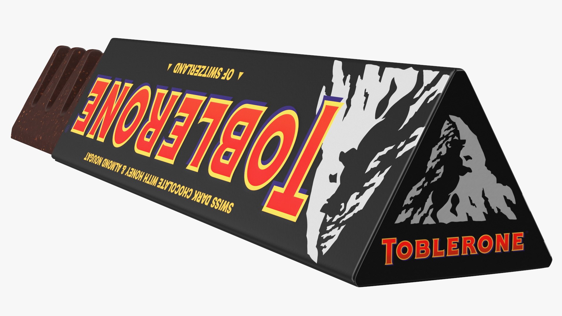 3D Opened Toblerone Dark Chocolate Bar - TurboSquid 1769285