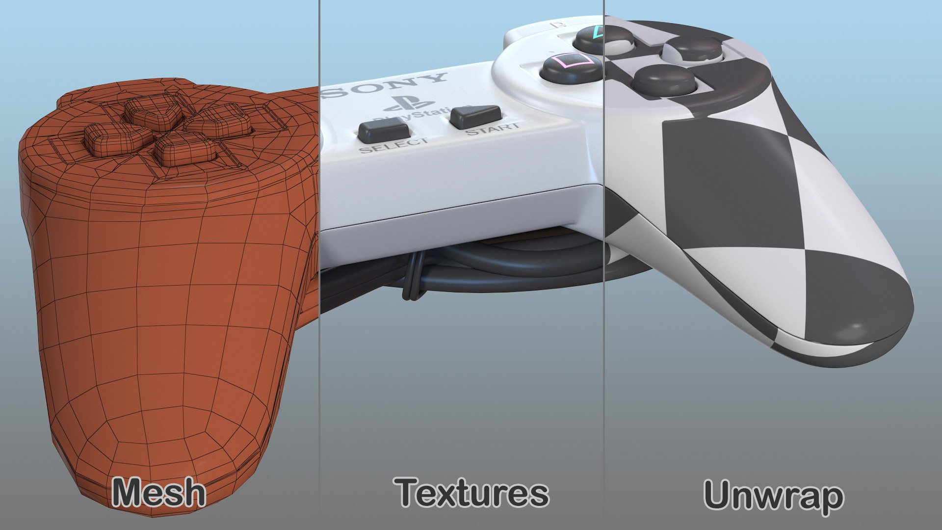 Sony playstation classic controller 3D - TurboSquid 1580995