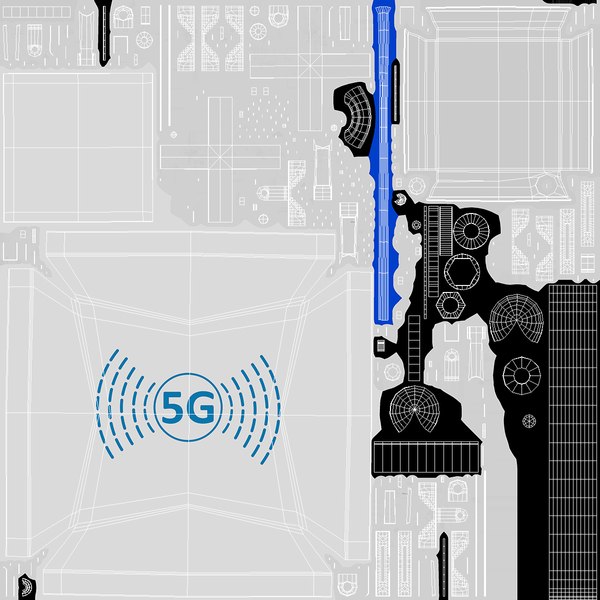 modelo 3d Antena de red móvil Micro Cell 5G en el poste - TurboSquid ...