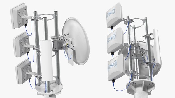 modelo 3d Antena de red móvil Micro Cell 5G en el poste - TurboSquid ...
