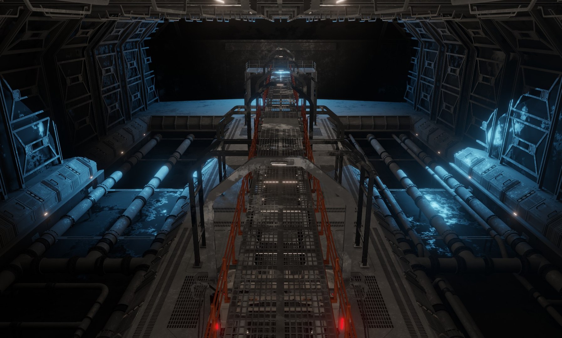3D Model Sci-fi Room Military Base Modular - TurboSquid 2368314