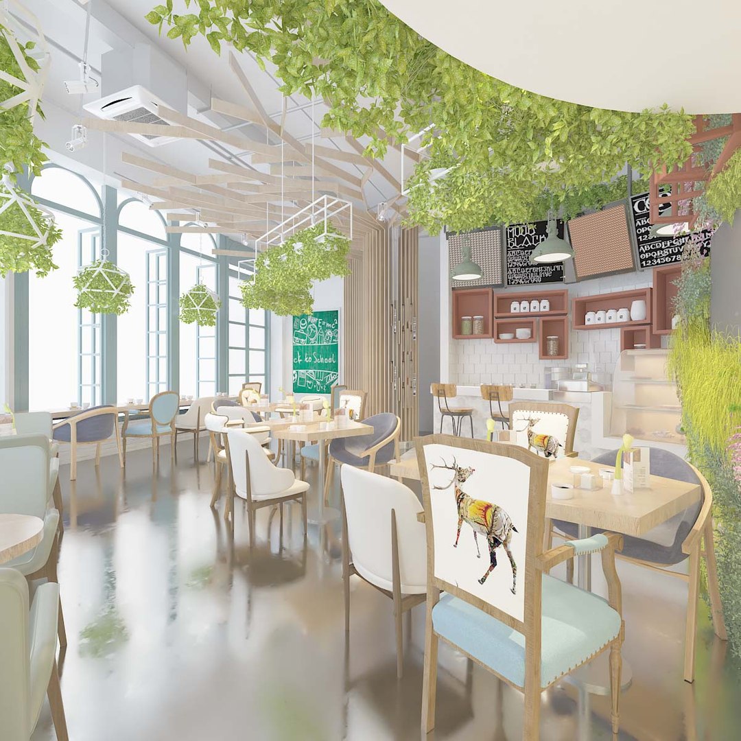 3D Restaurant Service Area model - TurboSquid 2036136