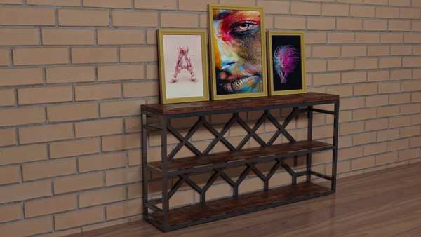 3D model Consol wood1 - TurboSquid 1872944