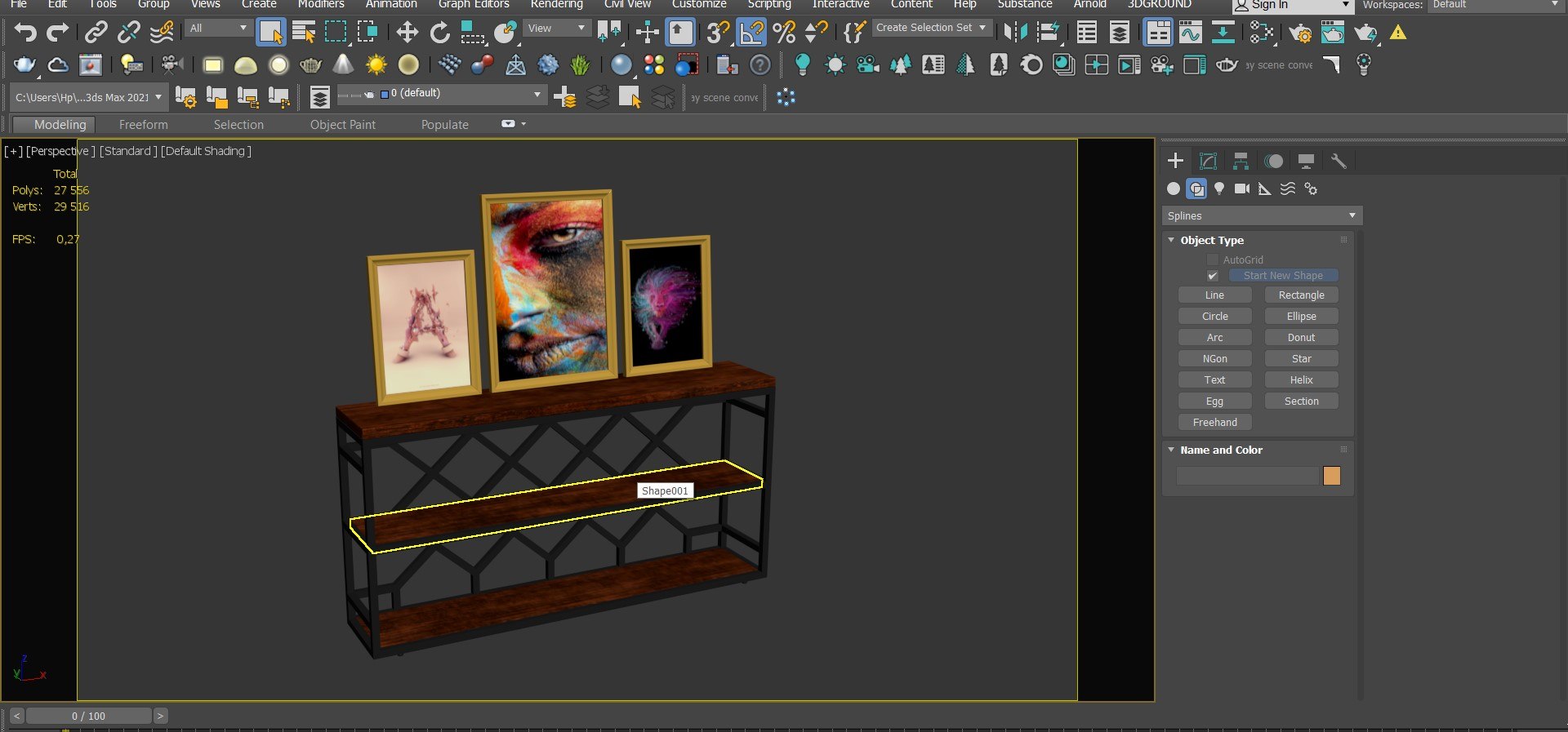 3D Model Consol Wood1 - TurboSquid 1872944