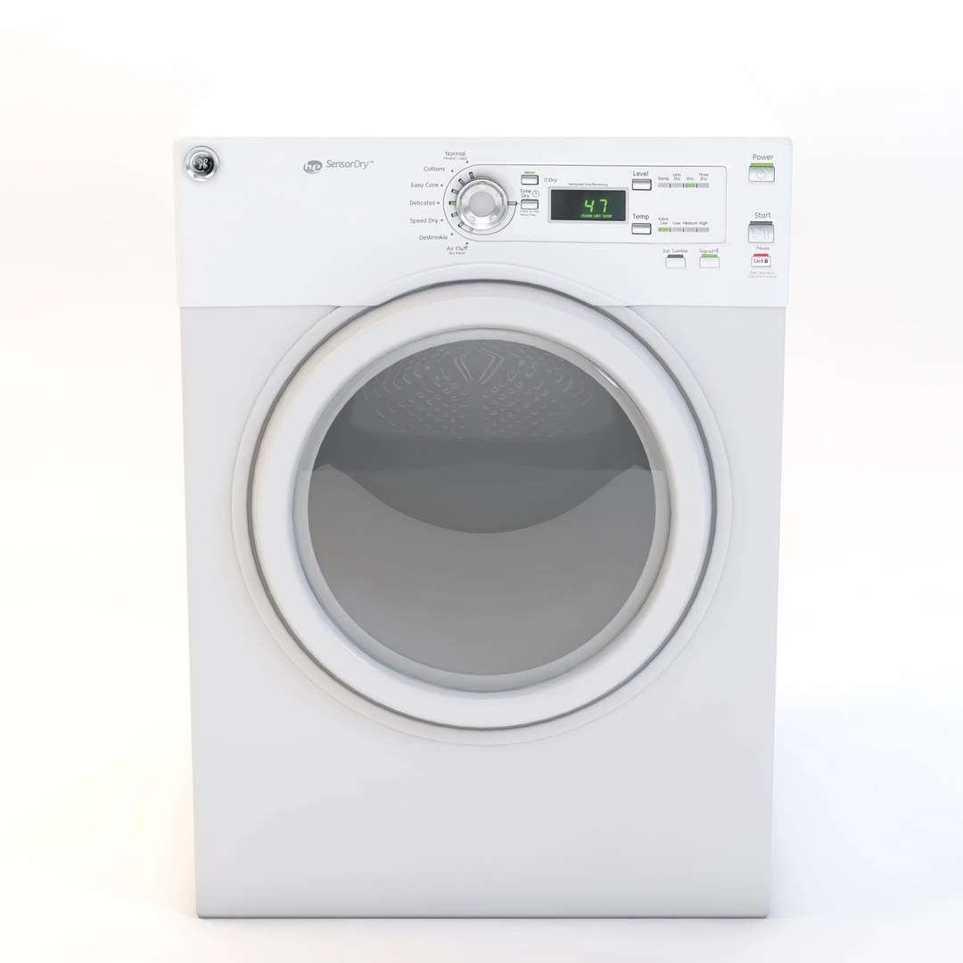 Electric Dryer Machine 3D Model - TurboSquid 2007972