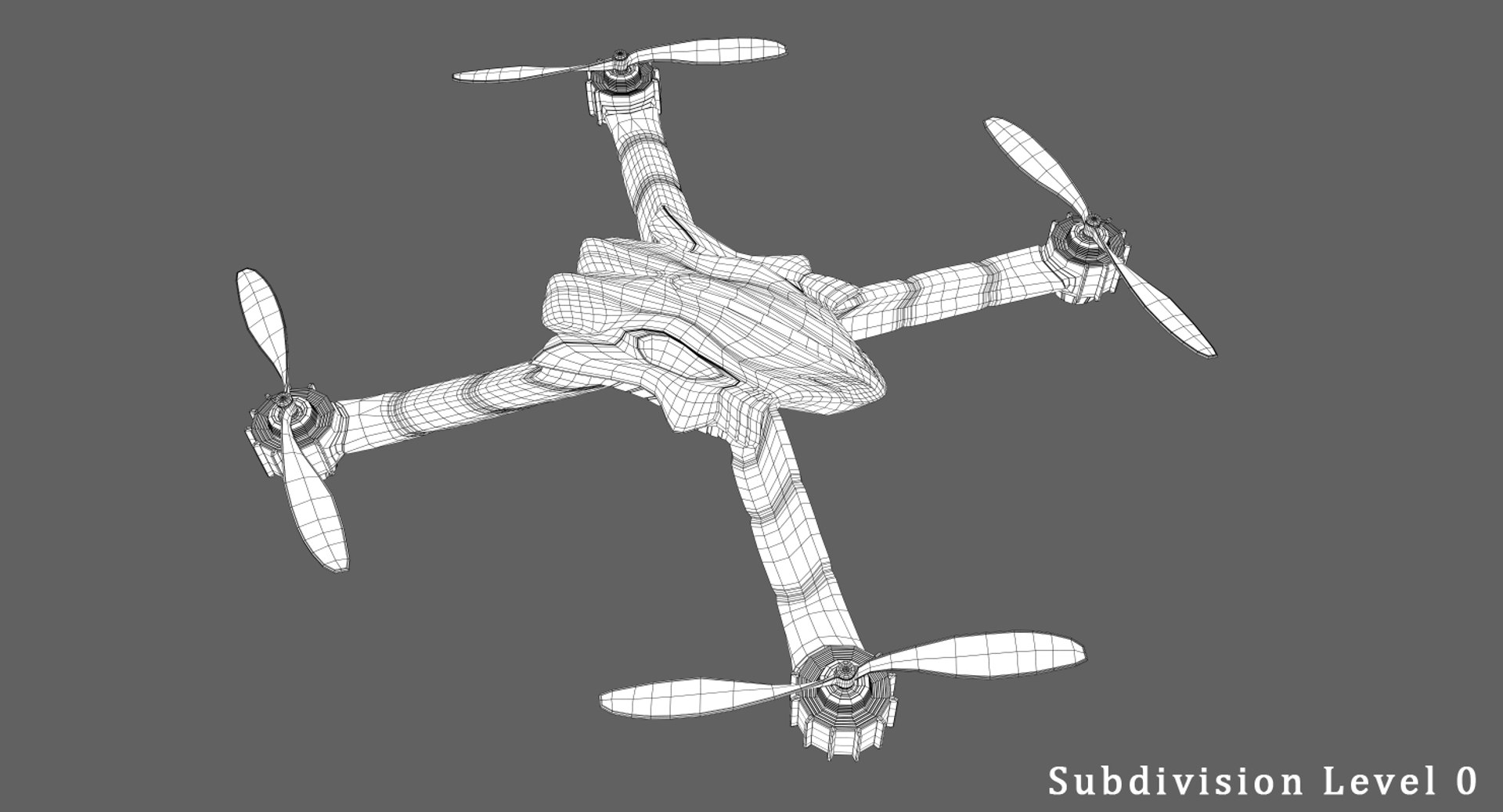 3d Model Designed Drone Concept