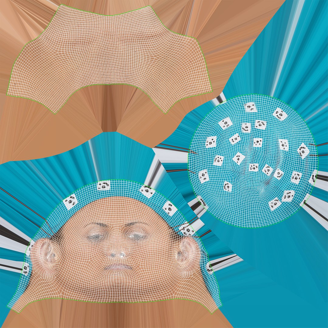 Athena human head eyes model - TurboSquid 1673019