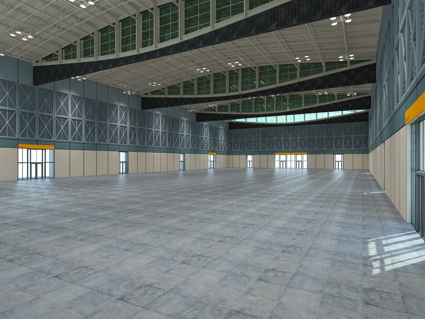 Exhibition Hall 30 Interior And Exterior 3D Model - TurboSquid 2080745