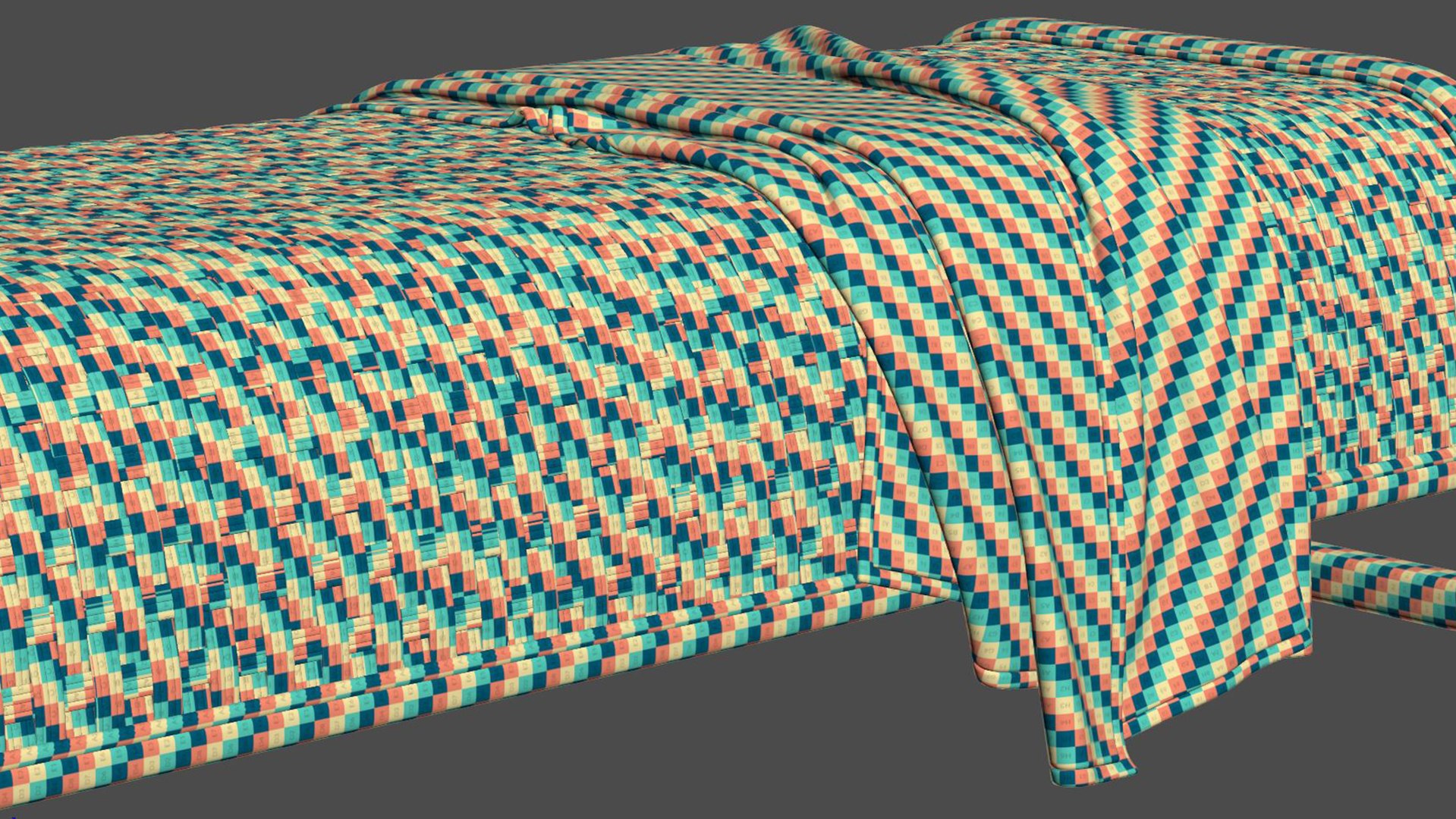 Eliza Rattan Lounge Bench By Bpoint Design 3D Model - TurboSquid 2030790