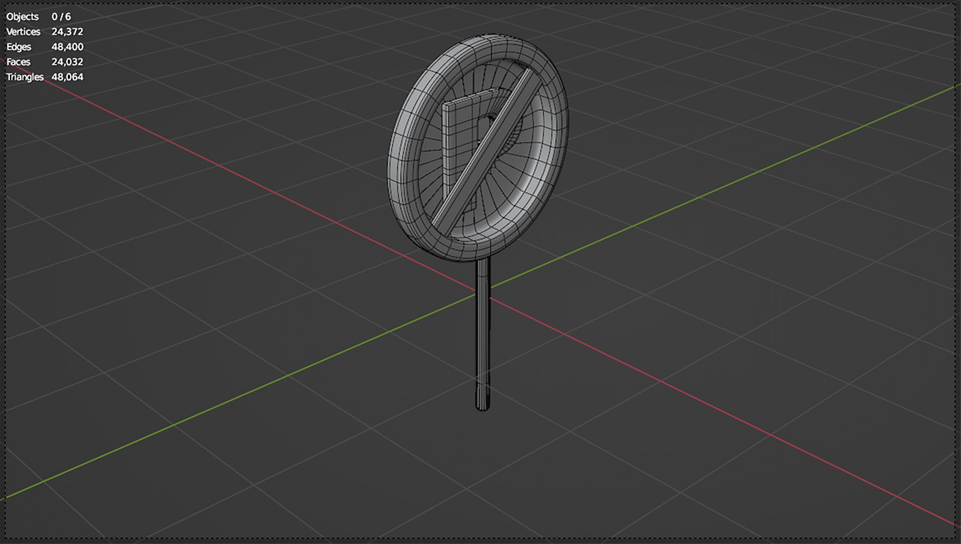 Traffic Parking Ban Sign 3D - TurboSquid 2044234