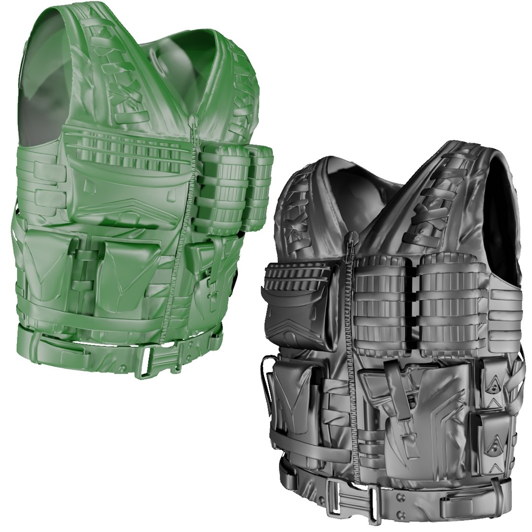 Tactical Vest 3D Model - TurboSquid 1820666