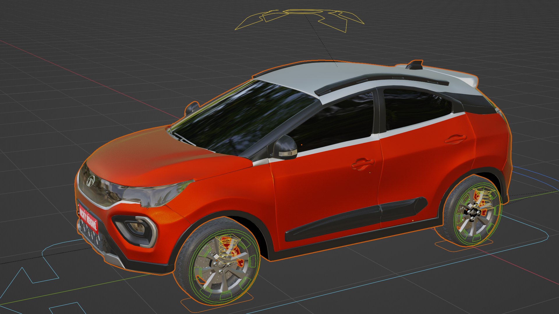 3D Tata Nexon Model Rigged - TurboSquid 2342012