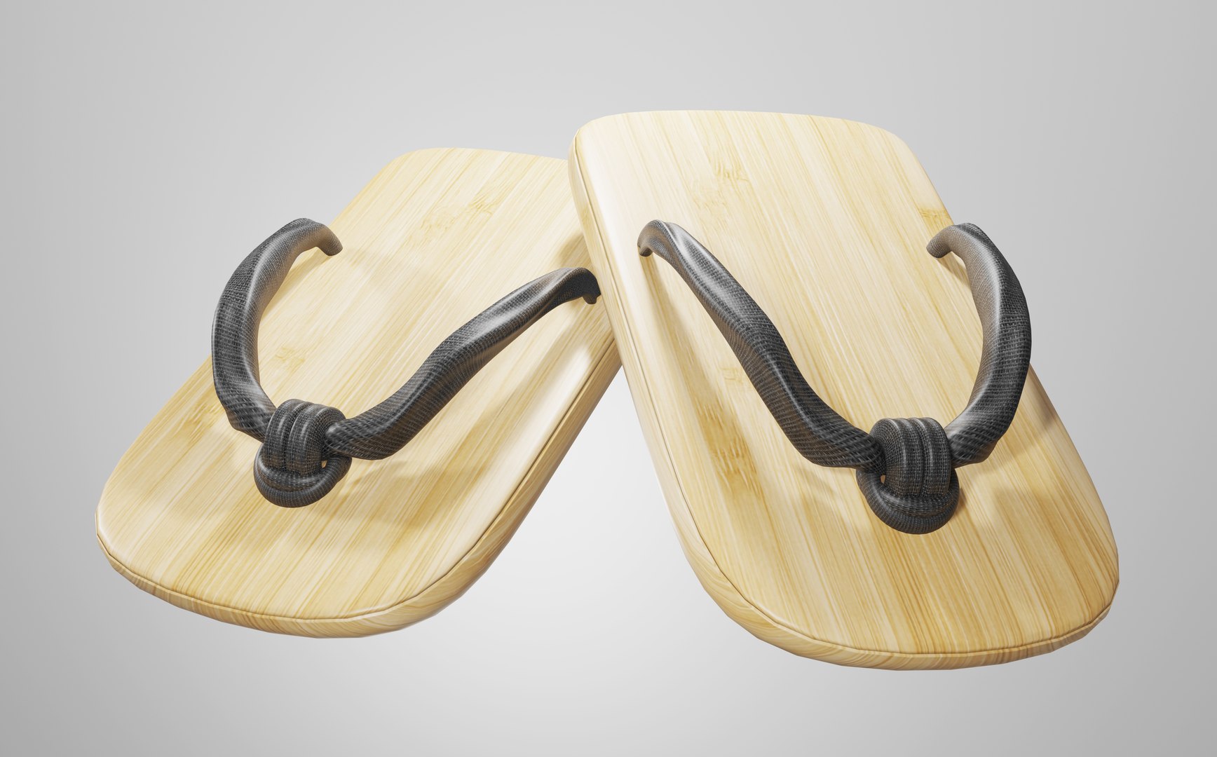 3D Model Sandals Geta - TurboSquid 1657177