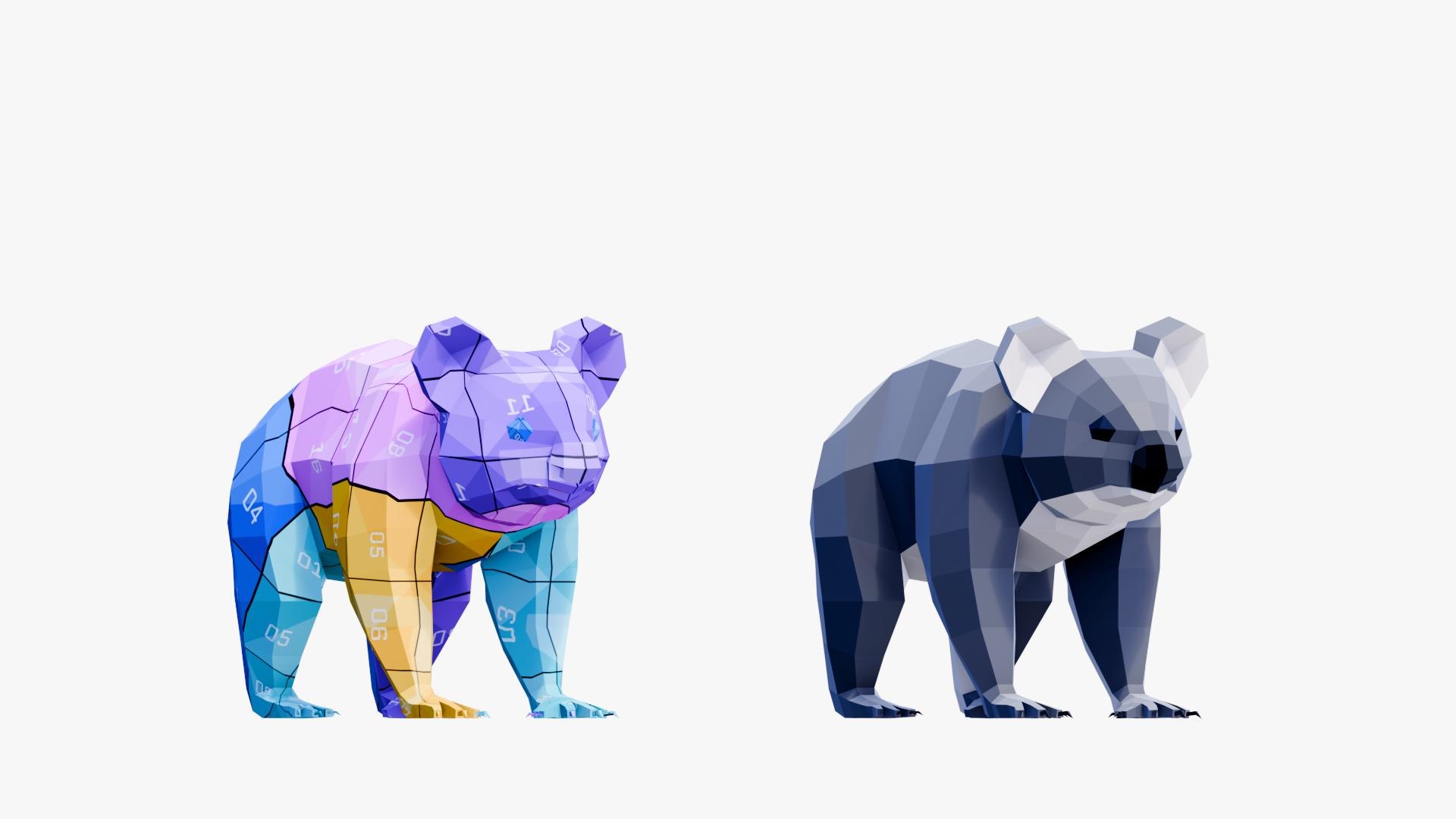 Low Poly Koalas 3D - TurboSquid 2344914