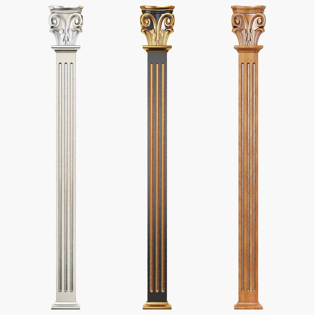 Classic Pilaster 02 3D - TurboSquid 2067761