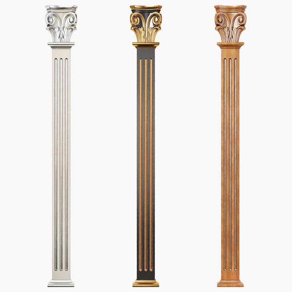 Classic pilaster 02 3D 모델 - TurboSquid 2067761