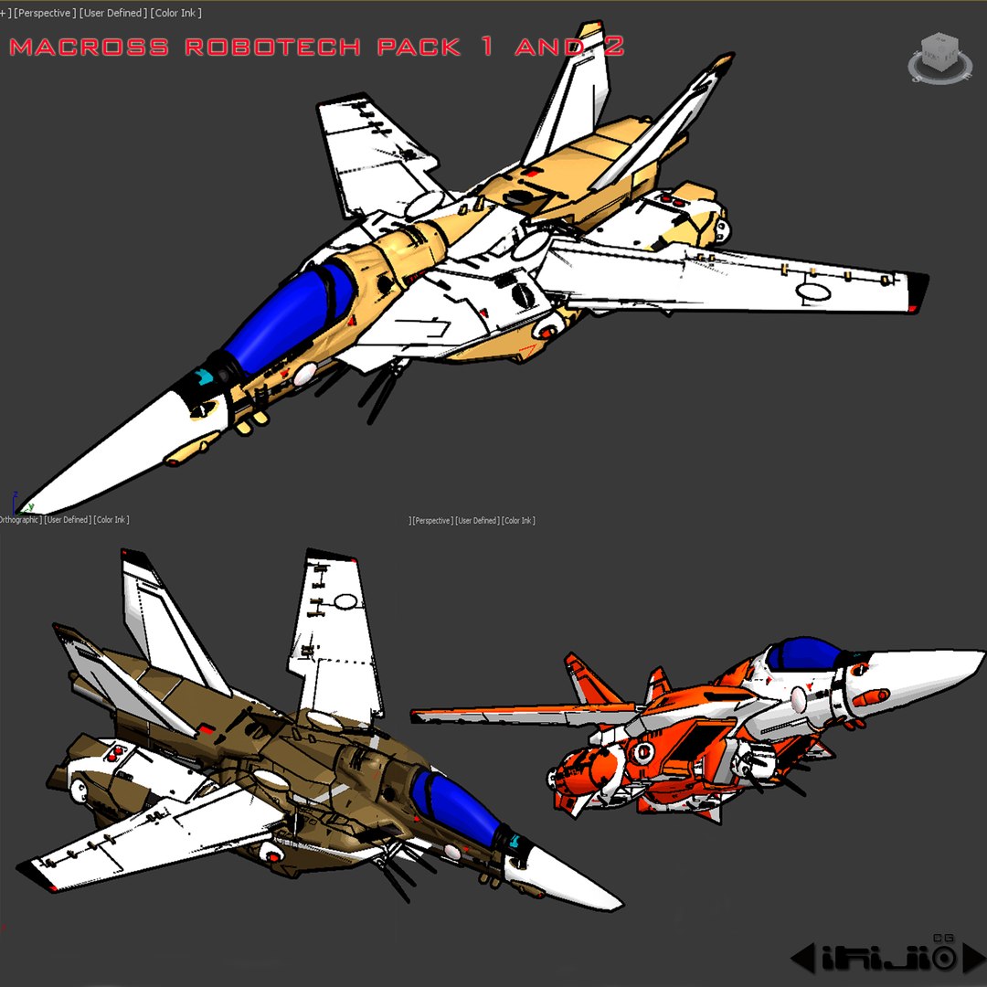 3D модель MACROSS ROBOTECH PACK 1 and 2 - 7 MODELS - TurboSquid 1902993