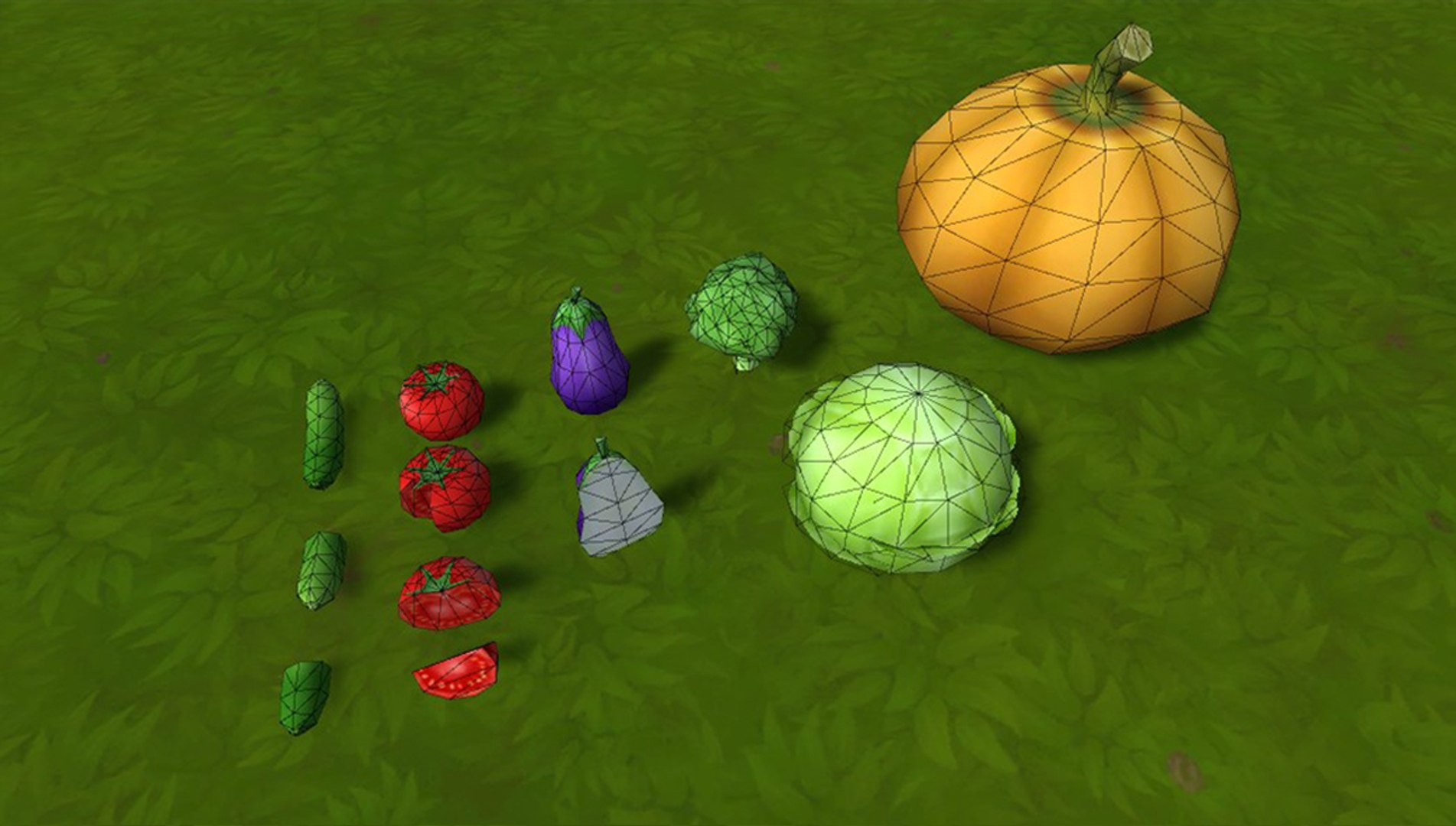 3D fantasy fruit vegetable - TurboSquid 1375820