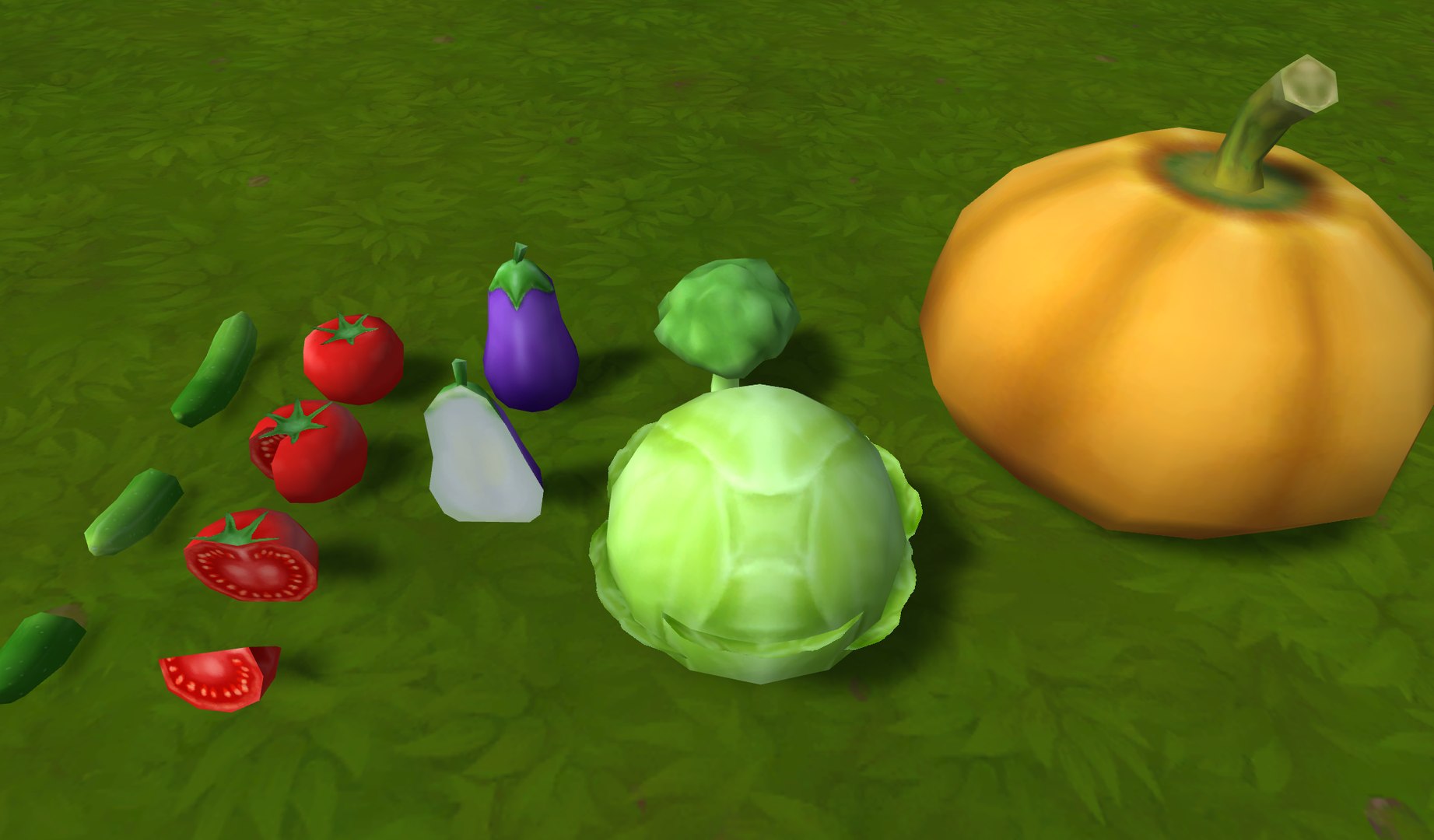 3D Fantasy Fruit Vegetable - TurboSquid 1375820