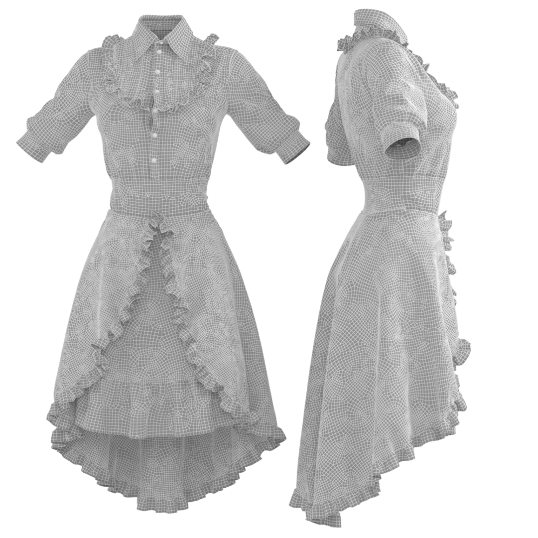 dress body 3d model
