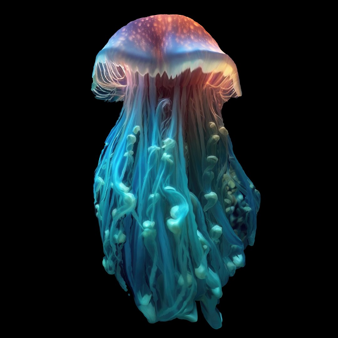 Jellyfish Pack 4 3D Model - TurboSquid 2165339