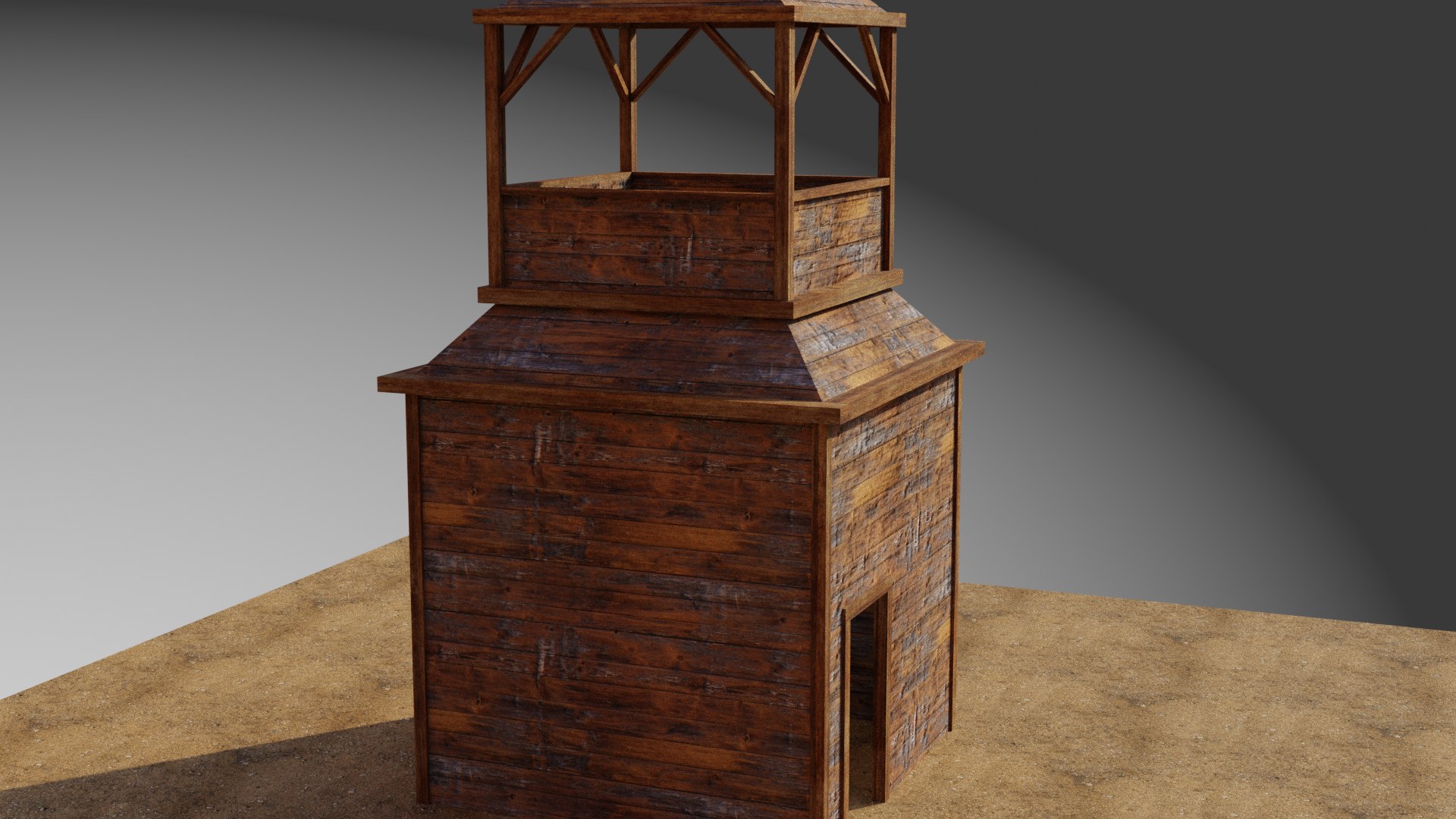 Wooden Military Tower 3D Model - TurboSquid 1581010