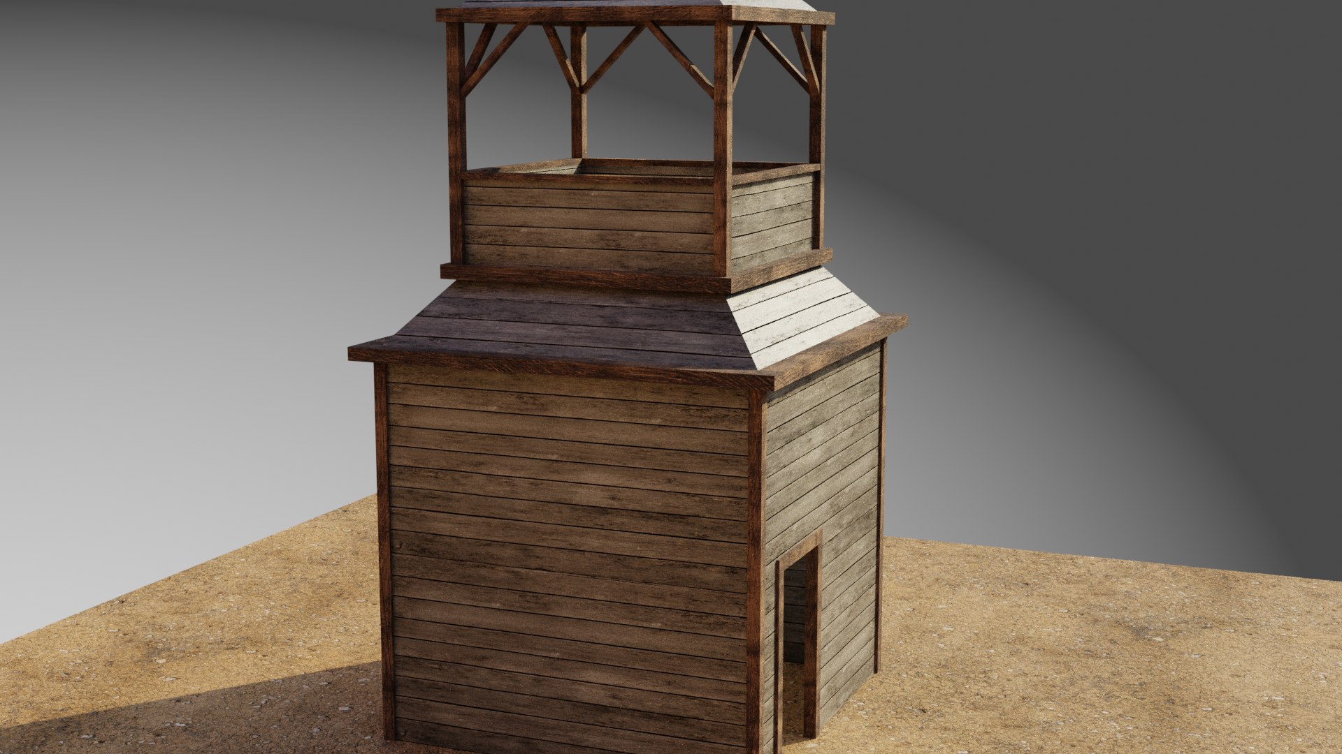 Wooden Military Tower 3D Model - TurboSquid 1581010